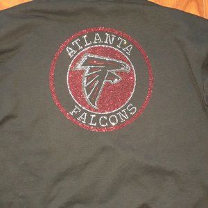 Hanes | Jackets & Coats | Custom Rhinestone Atlanta Falcons Hoodie ...